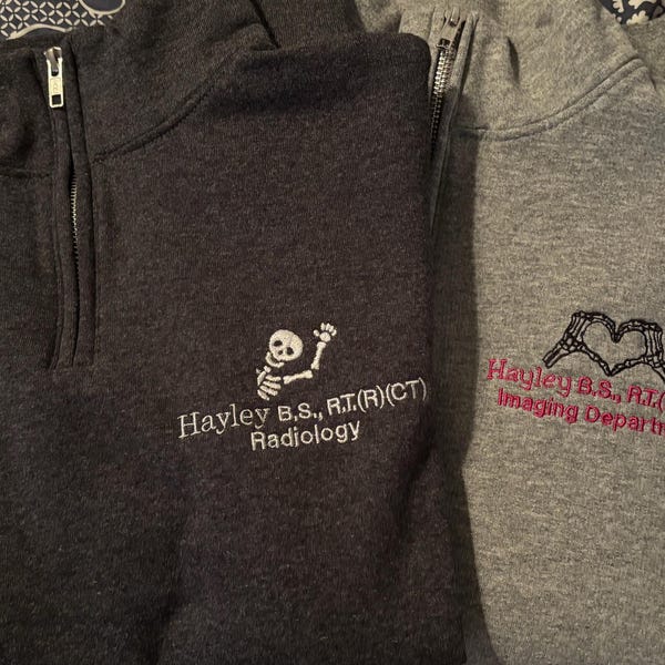 Personalized X-ray Sweatshirt, Gift for Radiographer, Radiology Grad ...