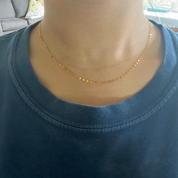 Dainty Mirror Chain Necklace by Caitlyn Minimalist • Minimalist ...