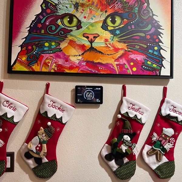 Personalized Snow Cap Christmas Stockings 3-D Plush Character Stocking ...