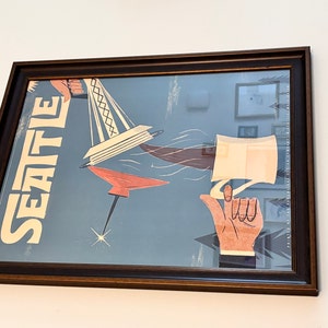 Seattle Travel Poster - Etsy