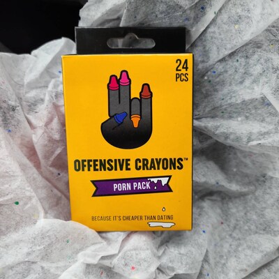 Offensive Crayons: Pot Pack Funny Gag Gift Sarcastic Humor - Etsy