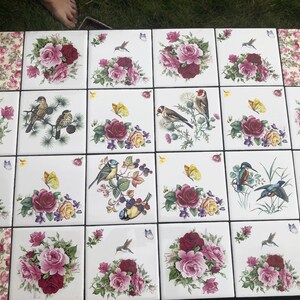 Botanical Green Herb Ceramic Tile 4 of 4.25 X 4.25 - Etsy