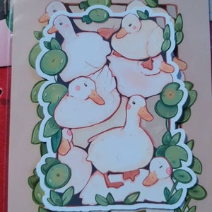 Pile of Ducks Sticker Duck Sticker Durable Big Sticker Laptop Sticker ...