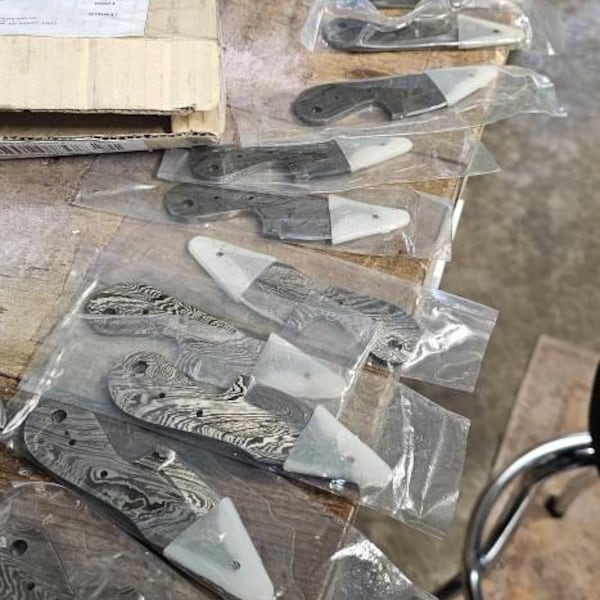 Hand Forged Resin Karambit Knife With Sheath Handmade Hunting Knife ...