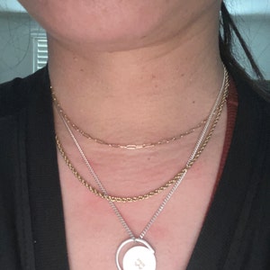 Spinner Pendant Necklace With Curb Chain by Caitlyn Minimalist Custom ...