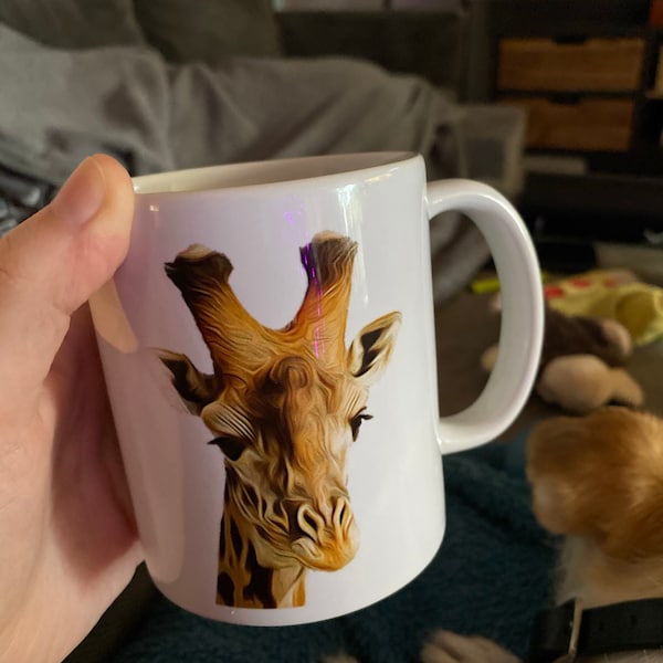 Giraffe Coffee Mug, Giraffe Coffee Cup, Giraffe Designed Mug, Custom ...