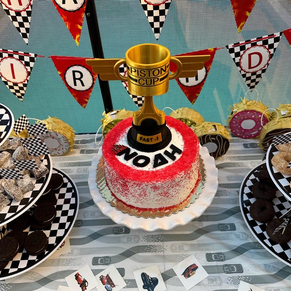 Personalized Piston Cup Name Trophy | 3D Printed - Etsy