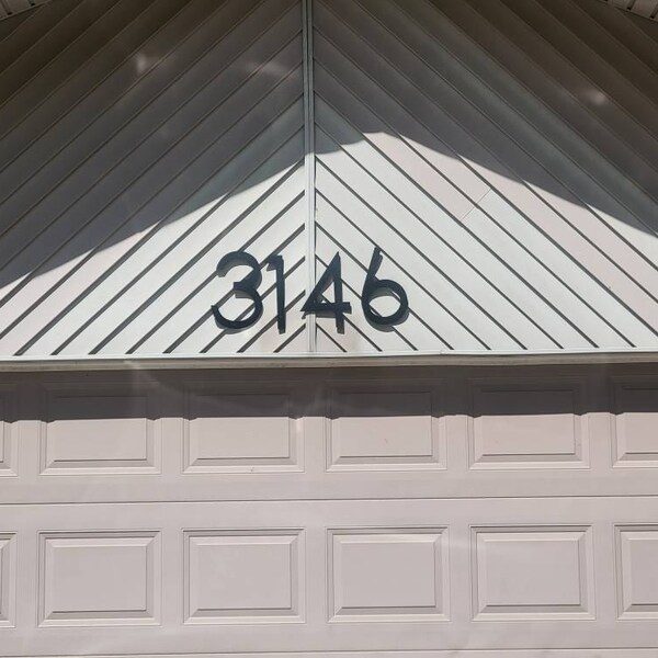 12 Inch Modern House Numbers Letters - Etsy