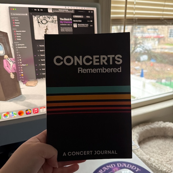 Concert Journal | Track Favorite Concerts | Music Diary and Logbook ...