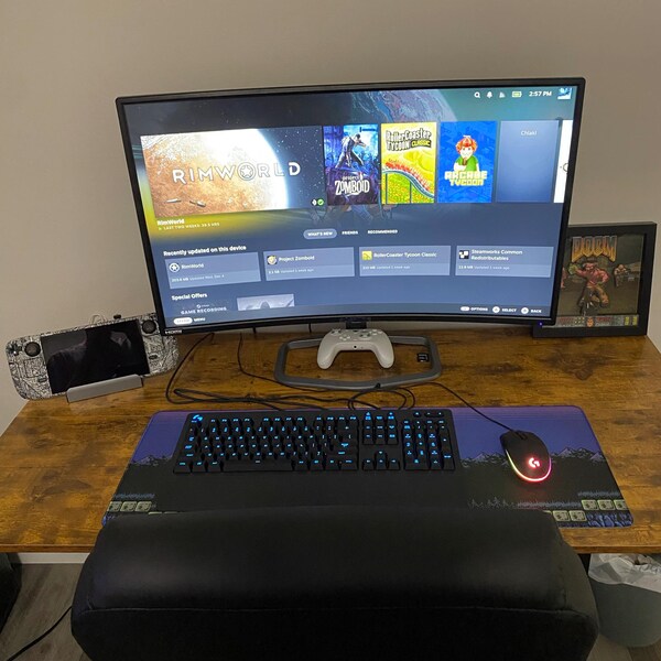 Galactic Command Center, Desk Pad, Mouse Pad, Desk Mat, Astronaut's ...