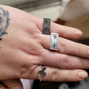 Chibi Mothman Ring Cryptid Jewelry Cute Moth Ring - Etsy