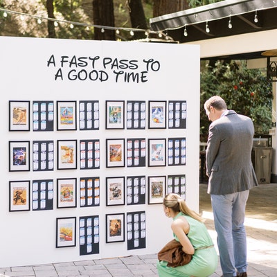 Disney Park Map Seating Chart Poster / Foam Mounted disneyland and ...