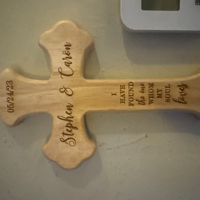 Our Wedding Day Personalized Wood Cross, Gifts for Wedding, Religious ...