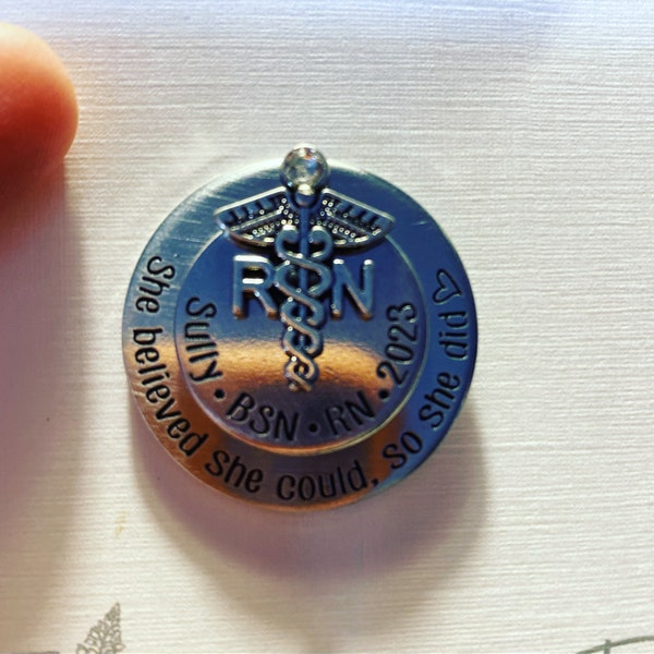 RN Nursing Pin for Nurse Graduation | RN Pin Gift for Nurse Graduate ...