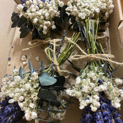 Lavender Wedding Buttonhole, Natural and Real Plants, Wedding Mini ...