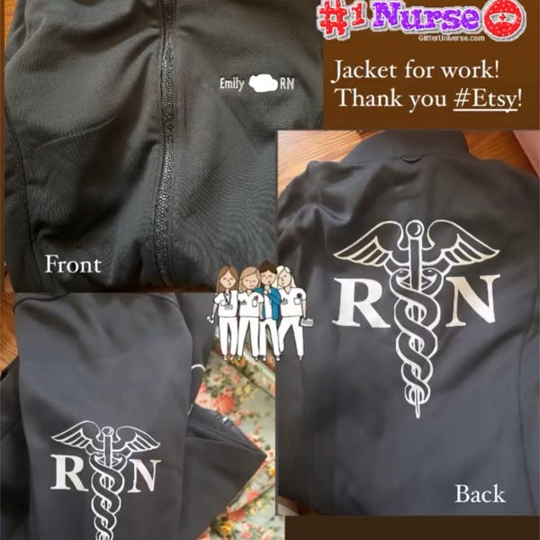 Vet Tech Embroidered Jacket Veterinary Jackets Work Jackets Women's Zip ...