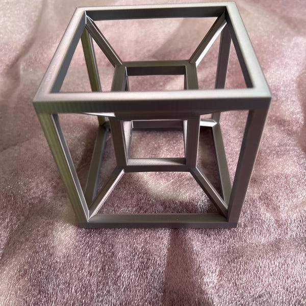 Tesseract | Hypercube | 3D Printed | 4th Dimension Model | Stand Option ...