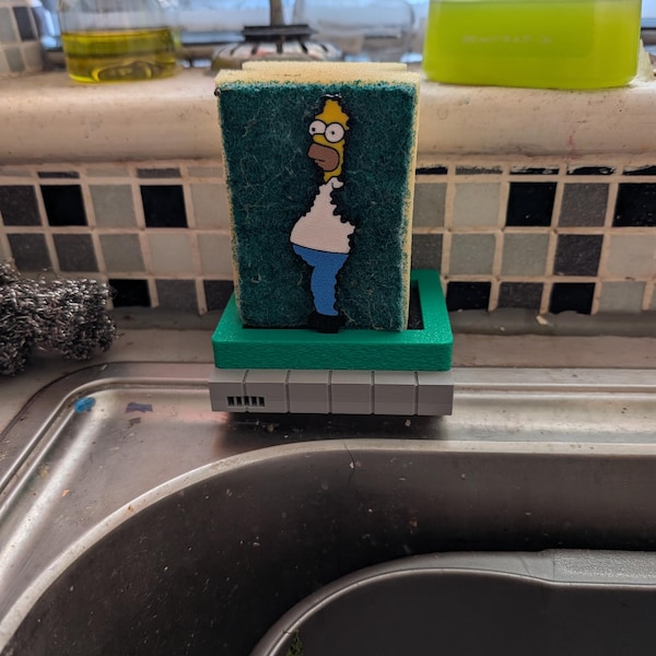 Homer Simpson Sponge Holder - the Simpsons Bush Meme Gift - High ...