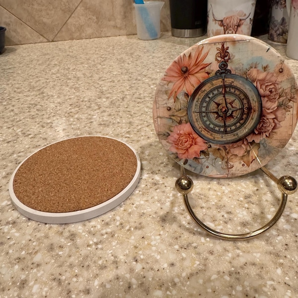 Shabby Chic Floral Compass With Map Clipart Bundle- 10 High Quality ...