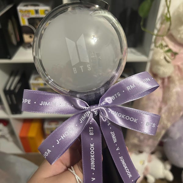 SEVENTEEN Hair Bow | CARAT | Rose Quartz & Serenity | Hair Barrette | S ...