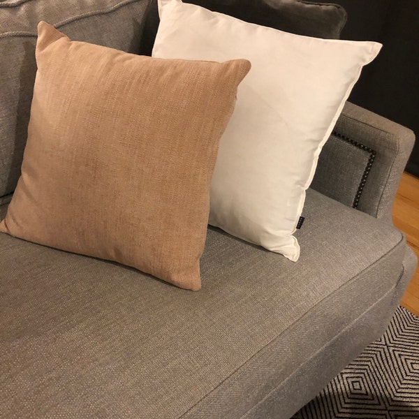 Multiple Colors Washed Linen Decorative Pillow Cover With Invisible ...