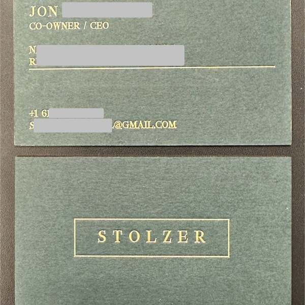 Luxury Gold Foil Business Cards Design and Print With Embossing, QR ...