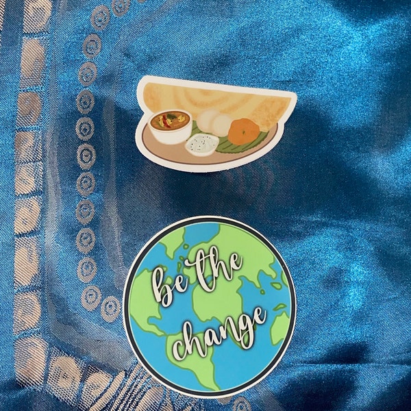 Dosa Sticker: South Indian Food, Waterproof Vinyl Decal - Etsy