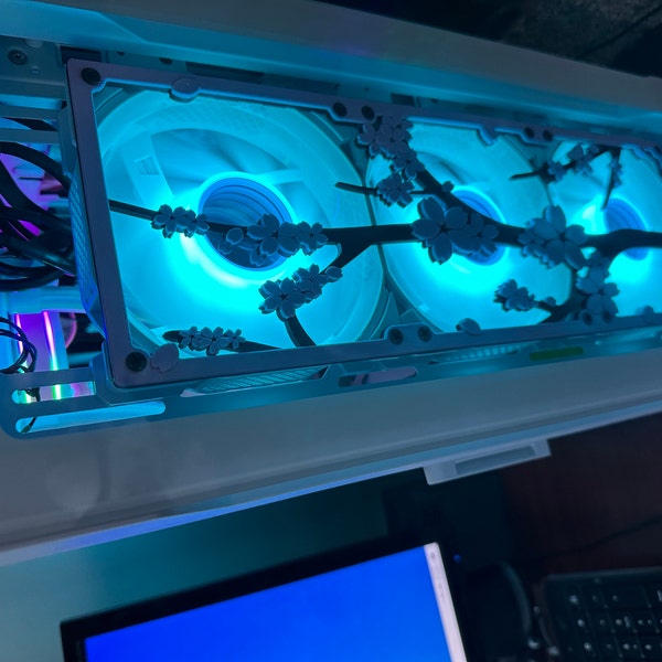 Sakura Cherry Blossom Branch Collection Dual Color Gaming Computer ...