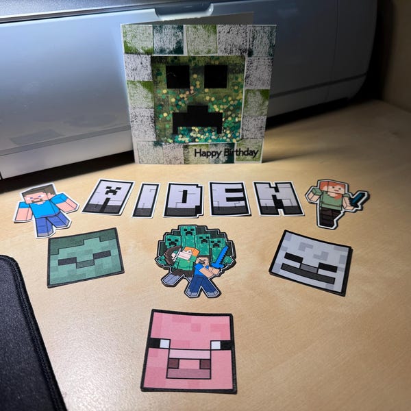 Minecraft Digital Paper Minecraft Seamless Bundle Gaming Clipart ...