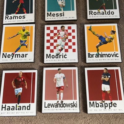 Printable Soccer Stars Poster Bundle, Messi Ronaldo Mbappe, Neymar Wall ...