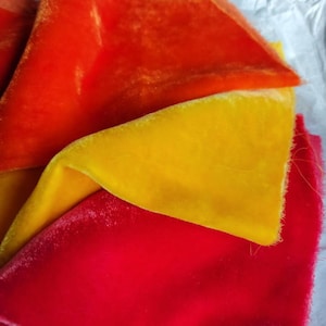 Hand Dyed Silk Velvet Color Wheel - Etsy