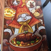 Grammeowster Chef - 11"x17" Print - Monster Hunter World Iceborne ...