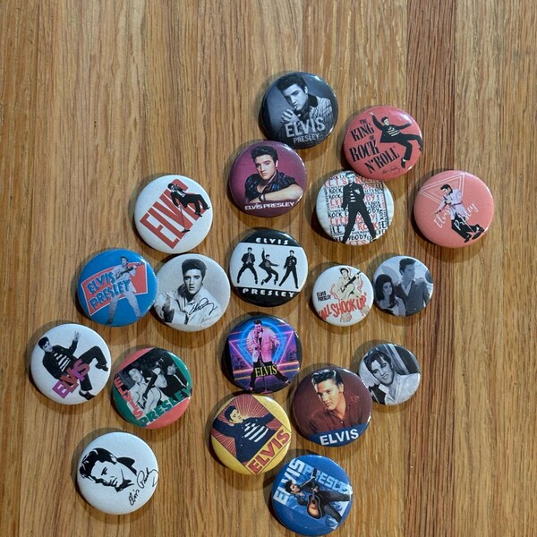 80's Music Hair Band Pinback Buttons Set of 16 Throwback Pins, Heavy ...