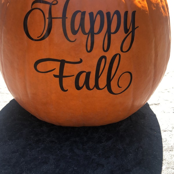 Pumpkin Decals Happy Fall Decal Boo Decal Vinyl Decals Halloween Decor ...