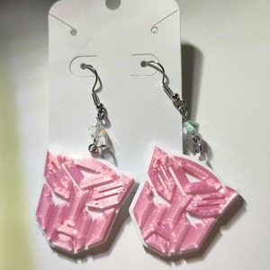 Transformers 3D Printed Earrings Autobots, Decepticons Earrings Arcee ...