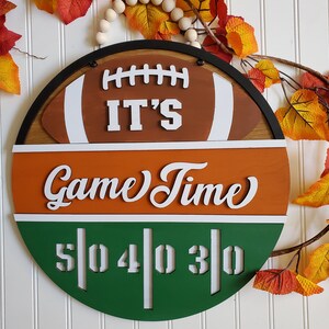 Game Time Football SVG, Welcome SVG, Fall Door Decor Svg, Football SVG ...