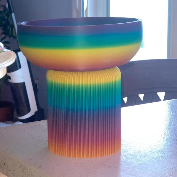 Conduit Plant Pot Unique, 3D Printed Planter, Planter With Drainage ...