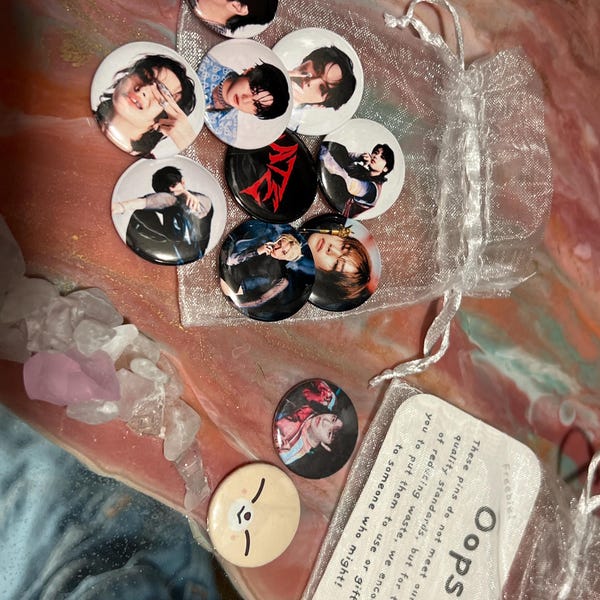 Stray Kids ATE 1" 25mm Mini Button Pin Set | K-pop | STAY | Kpop ...