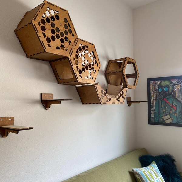 Cat Wall Furniture, Modern Cat Wall Shelves, Cat Tree, Cat House, Cat ...