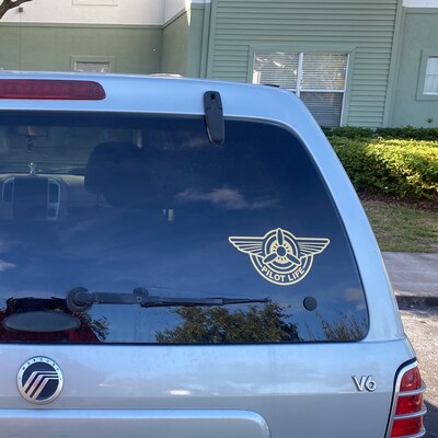 Pilot Life Propeller Pilot Wings Decal Sticker Car Truck Window Laptop ...