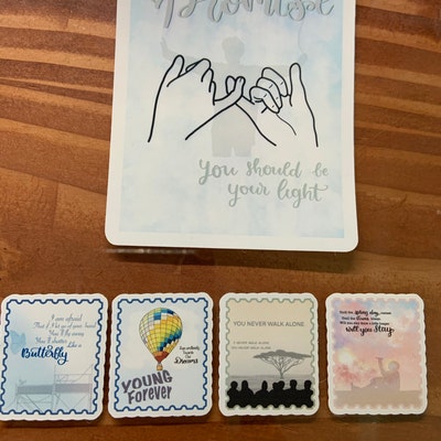BTS Stamp Stickers Kpop Song Sticker Spring Day You - Etsy