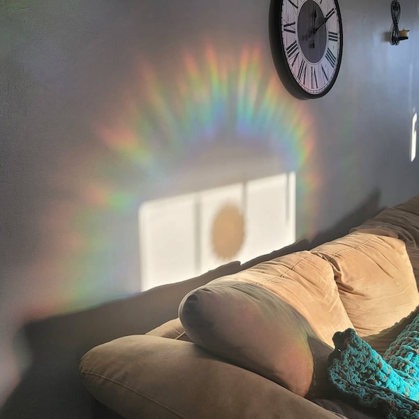 Sun Shaped Suncatcher, Window Sticker, Rainbow Maker, Static Cling ...