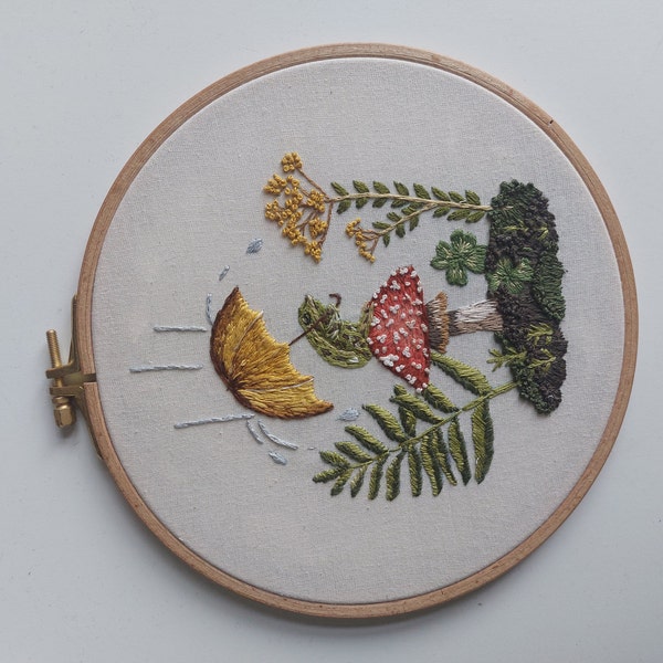 Baking Mouse Thread Painting Pattern, Cute Cottagecore Embroidery ...