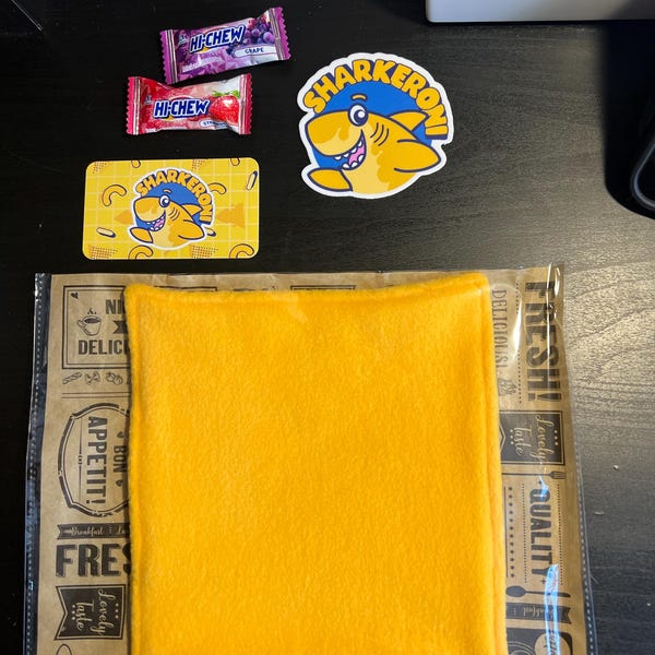 MEGA MUNCH Plush Gummy Shark Shape Snack Oversize Plushie Toy 12 ...