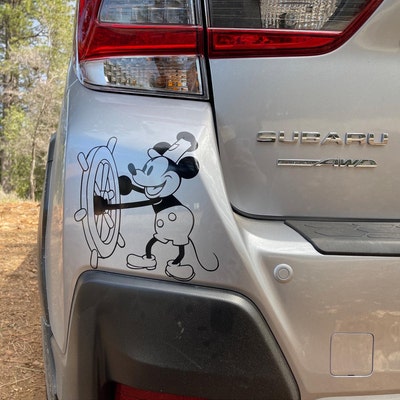 Disney Mickey Mouse Steamboat Willie Vinyl Decal Car Decal Car Sticker ...