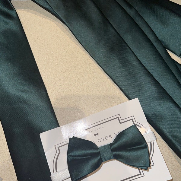 Emerald Green Necktie for Wedding Groomsmen Gift, Groomsmen Ties for ...