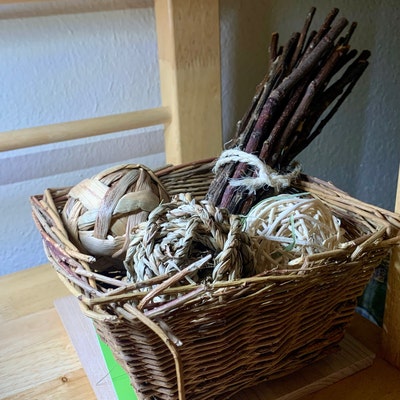 Willow Cube Chew Toy Bunny Rabbit Guinea Pig Chinchilla - Etsy