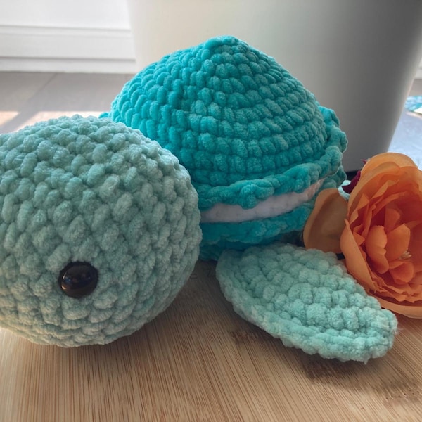 BUNDLE Macaron Turtle Crochet Pattern 2 Sizes Mini and Regular Download ...