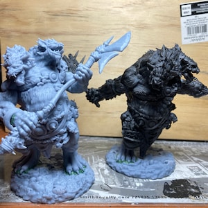 Akata Gnoll God Huge Miniature by Archvillain Games. - Etsy