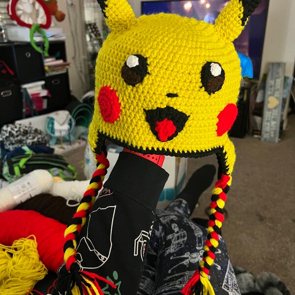 Pikachu Hat Crochet Pattern Pokemon Crochet Hat Pattern Pikachu Costume ...